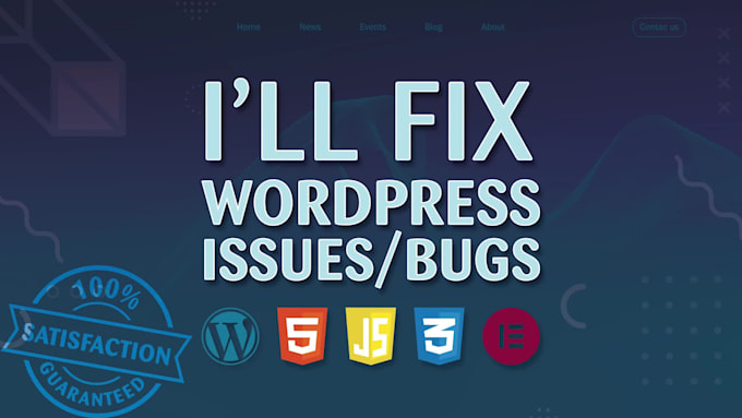 Fix wordpress website issues, errors, bugs, html css, elementor pro expert help by Mindwithsoul ...