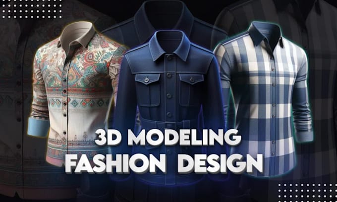 Create 3d fashion design and clothing mockups using clo3d and marvelous