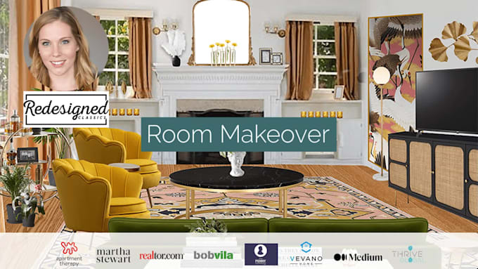 Design your dream room makeover by Stephaniehearnp | Fiverr