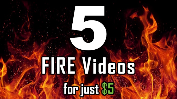 Make 5 fire flame logo intro video by Videomatic | Fiverr