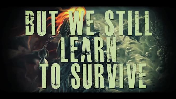 Make an animated metal lyric video by Chainvideo | Fiverr