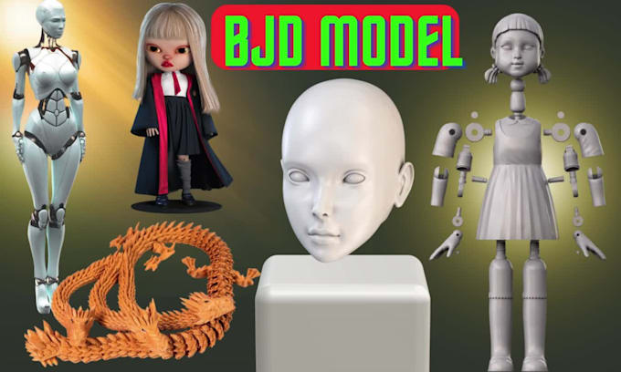 Do 3d articulated bjd model , action figure for printing by Raymond ...