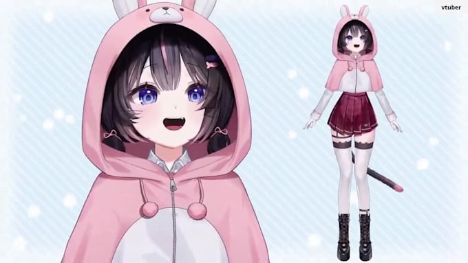 Draw live2d vtuber model, vtuber design, anime art, 2d rigging ...