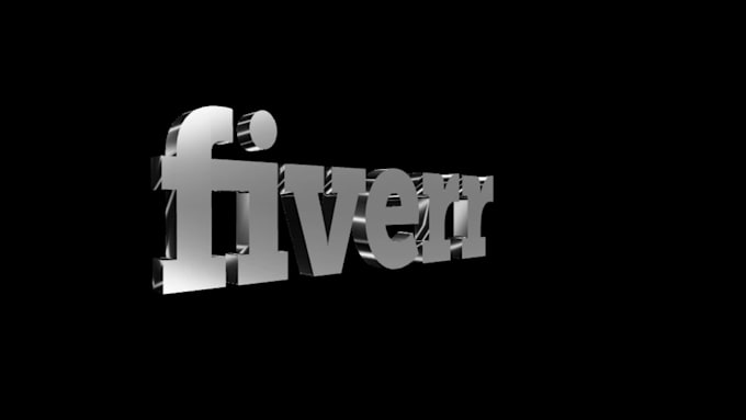 Create a 3d rotating logo animation spining,loop hd,4k by Pk_graphics1 ...