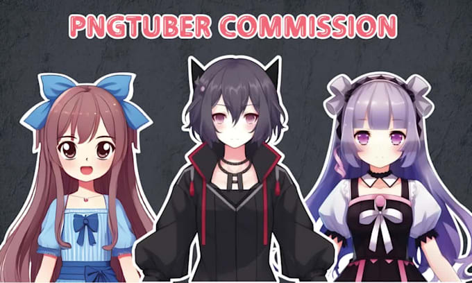 Create custom your pngtuber for streams in anime style by Ayoolastudio ...