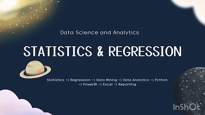 Do statistics regression data science in python and excel by Alinarazzaq21 | Fiverr