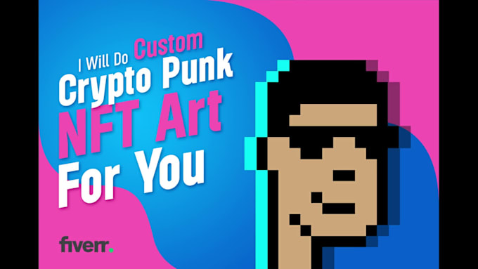 Do custom crypto punk pixel nft art for you by Anupkumarsarker | Fiverr