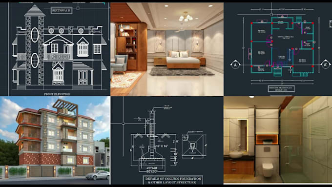Be your architect, draftsman for house plans, 2d floor plan by Anuppaul11 | Fiverr
