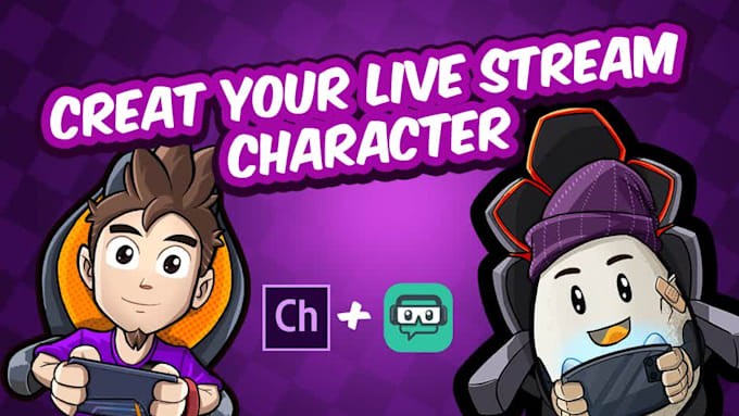 Create stream character for live stream adobe character cc by ...