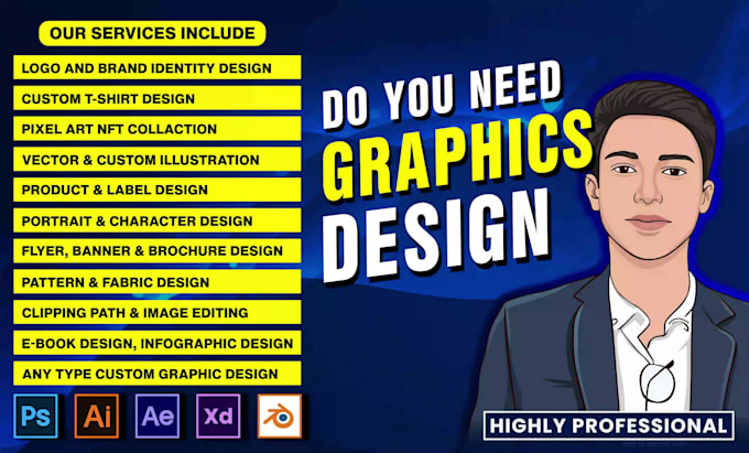 Create professional graphic design for your business or brand in 10 ...