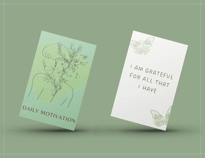 Design printable affirmation or motivational cards by Shan_xian | Fiverr