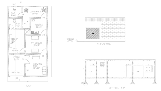 House Plan Elevation And Section Drawings Pdf - Infoupdate.org