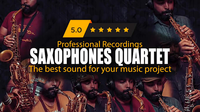 Record a professional saxophone quartet for your project by ...
