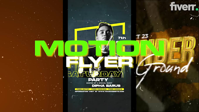 Do animation motion flyer poster for event, party and club by ...