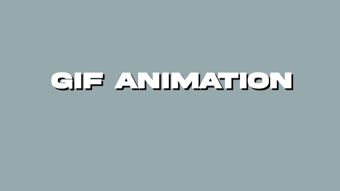 Design professional gif animation for you by Abdelkamel016 | Fiverr