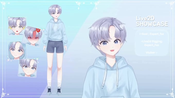 Draw and rig live2d vtuber model, 2d vtuber model, 2d vtuber rigging ...