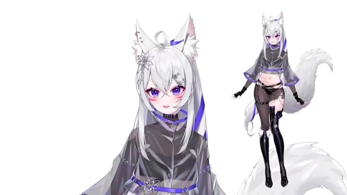 Design and rig 2d vtuber model, chibi, pngtuber, live2d vtuber model ...