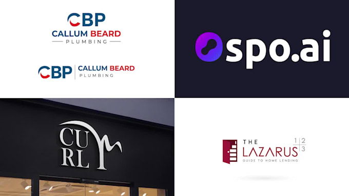 Design a modern brand identity lettering logo for your business by ...