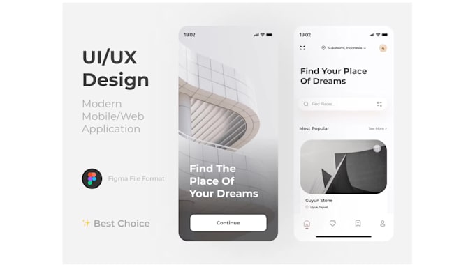 Do clean and minimalist mobile app ui design by Cloudy17 | Fiverr