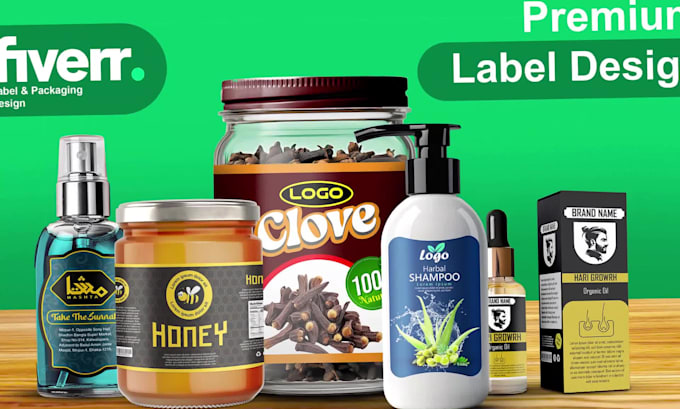 Create premium custom label design for your product by Istiakxdesign ...