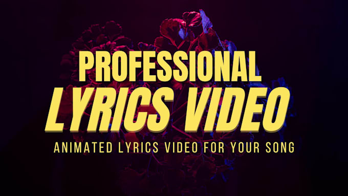 Create a stunning lyric video for your song by Subhowap | Fiverr