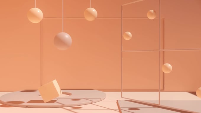 Animated 3d shapes into a seamless video loop by Laurence_t | Fiverr