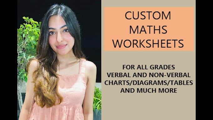 Create high quality custom maths worksheets by Muskanaswani745 | Fiverr