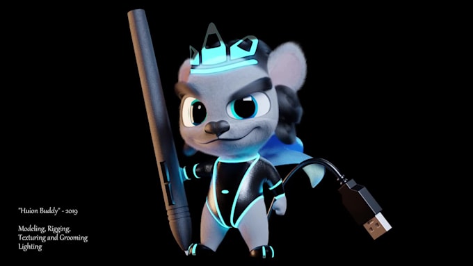 Model, texture and rig a 3d character disney pixar style by Nickydu38 ...