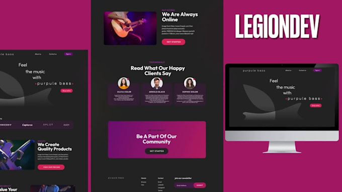 Create a premium website or landing page design in figma by Legiondev | Fiverr