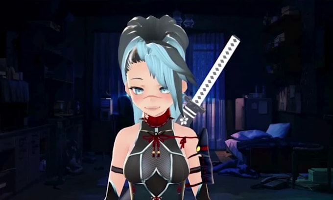 Do live 3d,2d chibi anime vtuber character avater model, pngtuber mmd ...