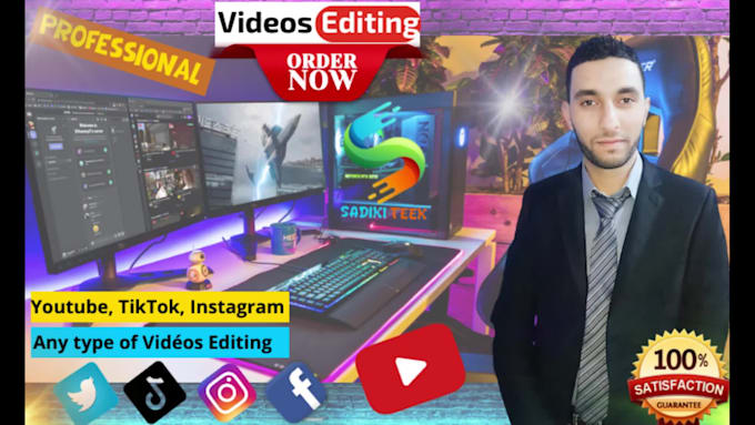 Do a magical videos editing for your youtube channel vlog by Sadiki ...