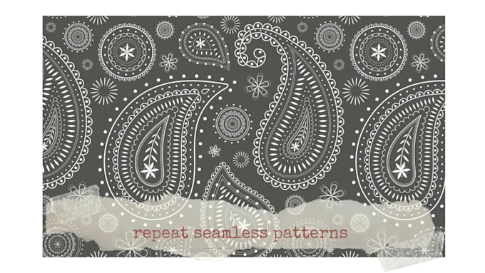 Design unique repeat seamless patterns for fabric, textile printing by ...