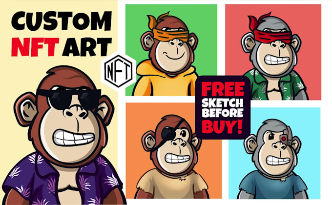 Draw custom nft collections, nft design, nft art creator by Gilangfram4 ...