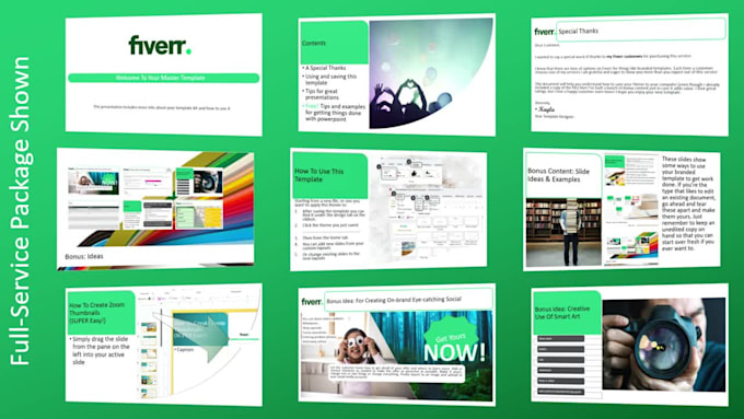 Design engaging master slide powerpoint template based on your website ...