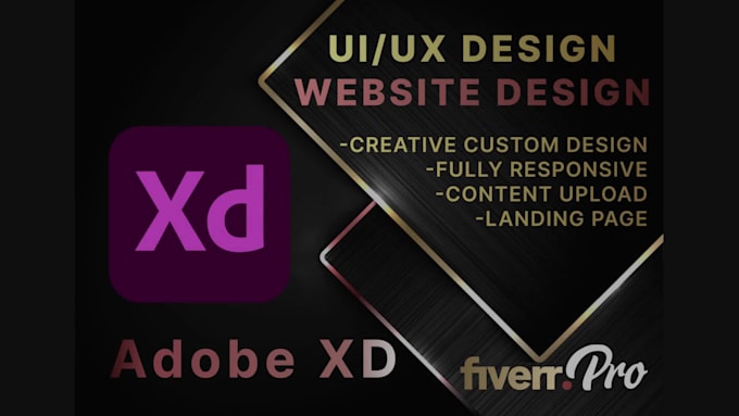 Design a unique responsive landing page in adobe xd by Mijusko | Fiverr