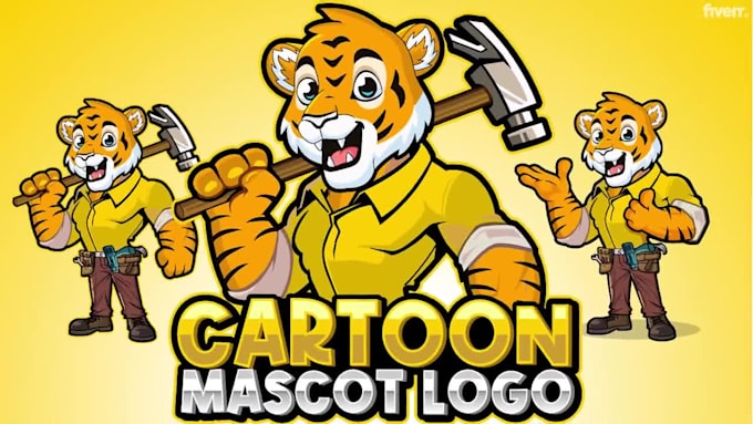 Design caricature mascot logo cartoon character cartoon portrait log ...