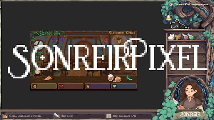 Create retro pixel art background for stream by Sonreirblah | Fiverr