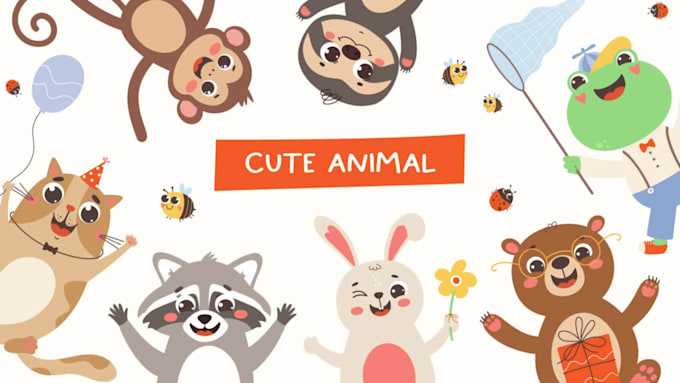 Create cartoon vector animal in a simple style by Tetianabylyna | Fiverr