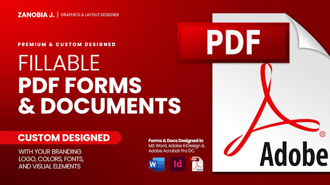 Design fillable pdf forms and documents as per your branding by ...
