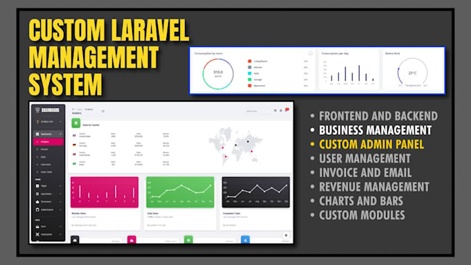 Make custom management system for business , college by Kousik865 | Fiverr