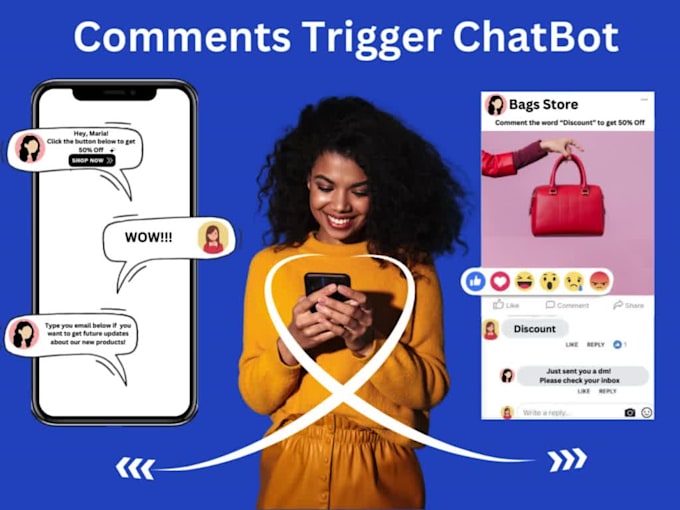 Create manychat comments trigger chatbot for your business by Ayesha543 | Fiverr
