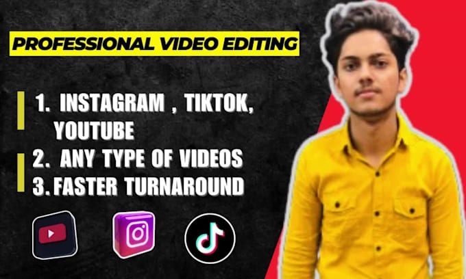 Professionally edit your instagram reels, tiktok and youtube shorts ...