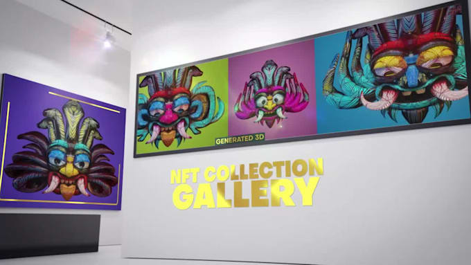 Do unique 3d 100, 1k or 10k nft collection by Deep3d | Fiverr