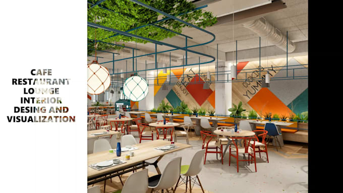 Design and render interior cafe, restaurant, coffee shop, and lounge ...