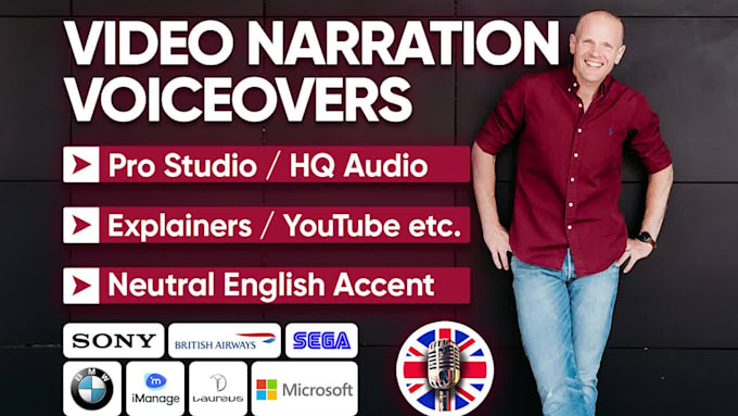 Record a script as your british voice over artist and deliver ready to ...