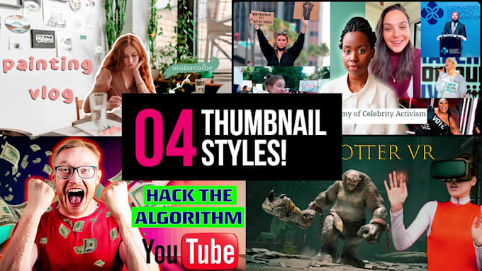 Create a unique thumbnail in your style by Soraiakc | Fiverr