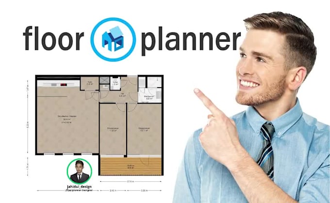 Design 2d and 3d floor plan and renderings floorplanner by Jahidul_design | Fiverr