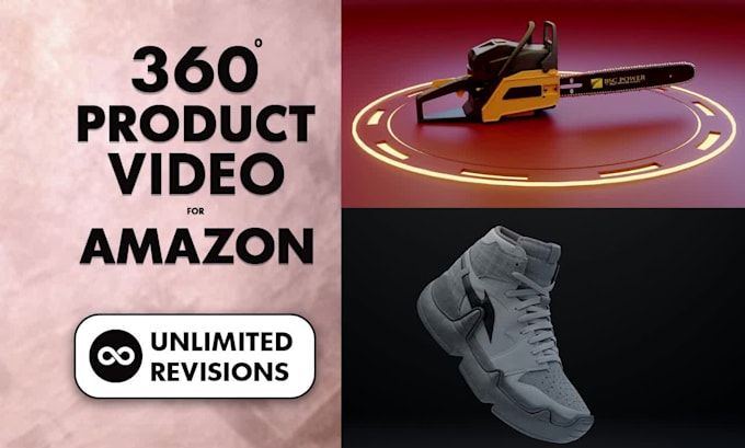 Create realistic 360 degree product animation for amazon video by ...