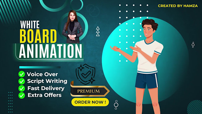 Create amazing, superb and best whiteboard custom animation by Hamzas ...