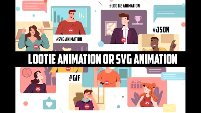 Create animated gif or svg animation for web and mobile